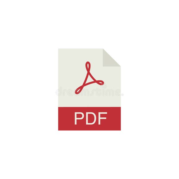 PDF File Format Vector Icon. PDF File Download Symbol Stock Vector ...