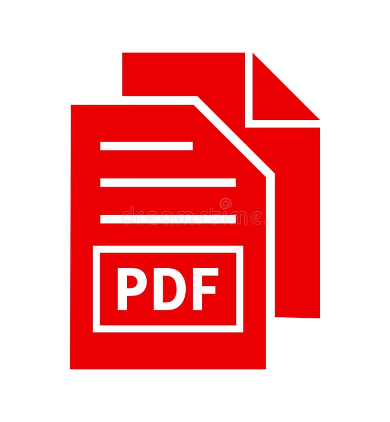 Pdf file icon stock vector. Illustration of paper, graphic - 338221318