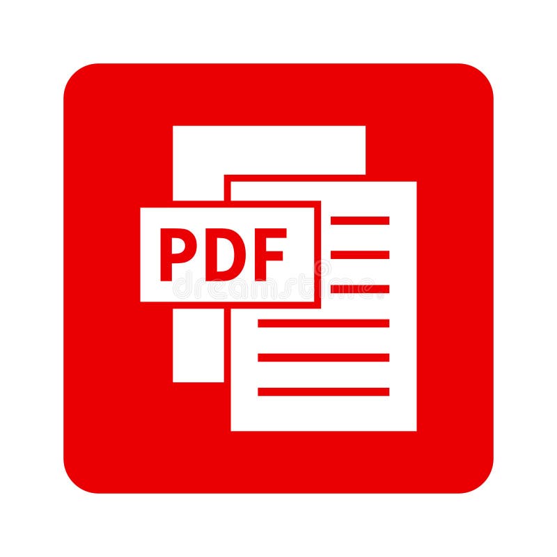 Pdf file icon stock illustration. Illustration of document - 342028462
