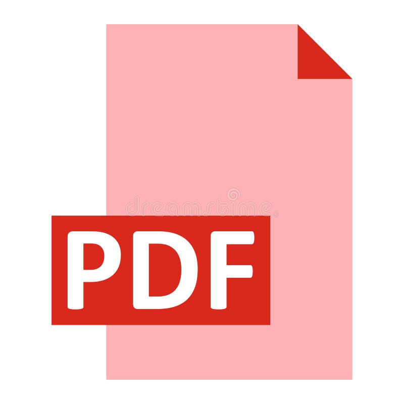 Pdf Format Document Icon or Logo Illustration Stock Illustration ...