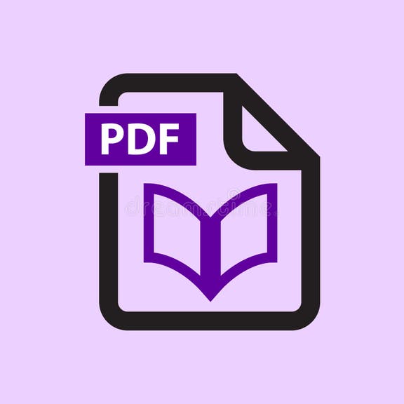 Pdf format file stock vector. Illustration of design - 126507583