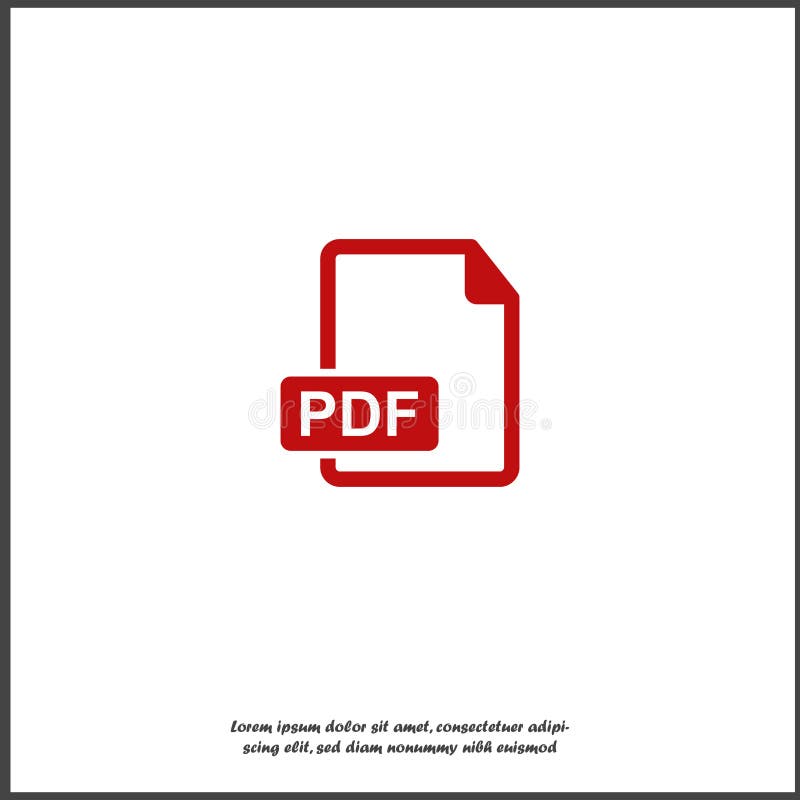PDF Icon. Downloads Pdf Document Stock Vector - Illustration of arrow ...