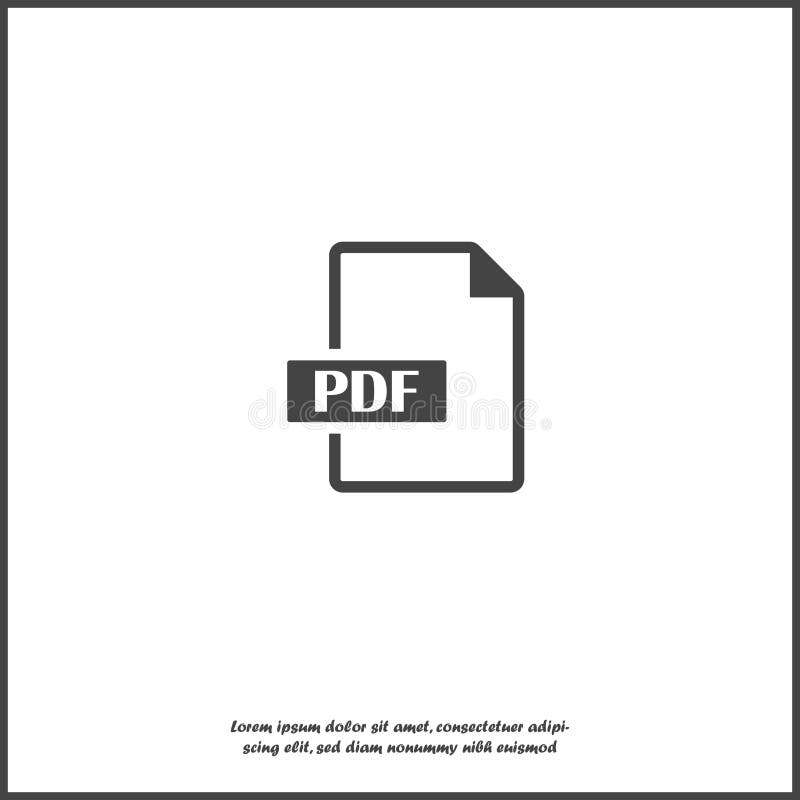 PDF Icon. Downloads Pdf Document Stock Vector - Illustration of file ...