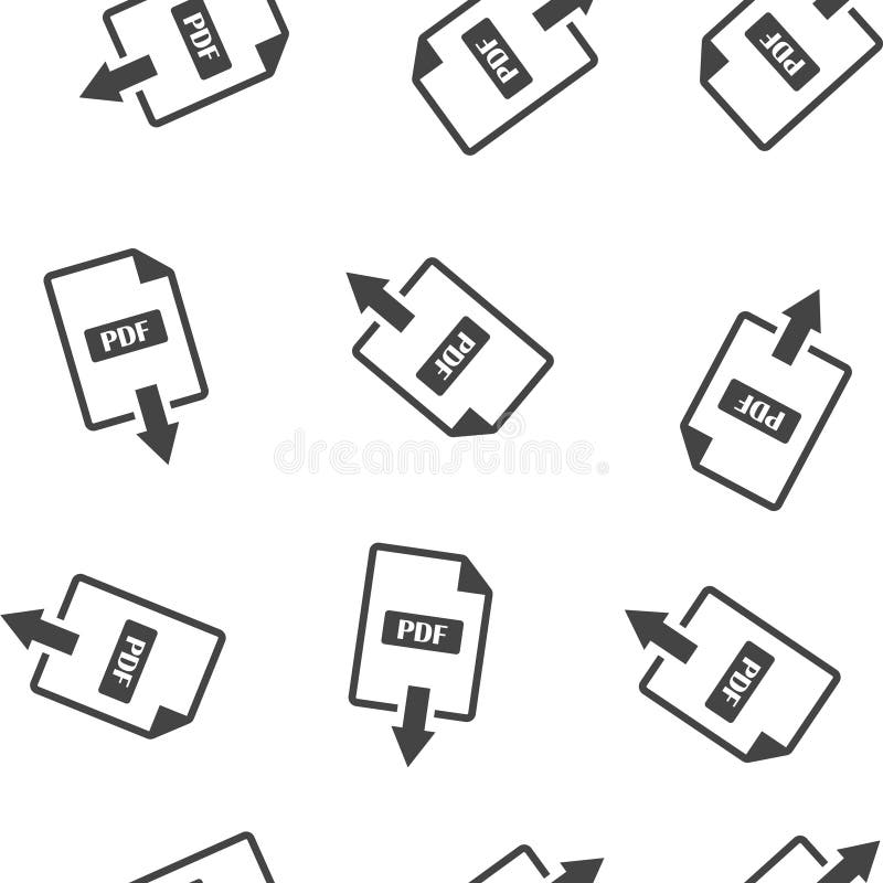 PDF Icon. Downloads Pdf Document Stock Vector - Illustration of object ...