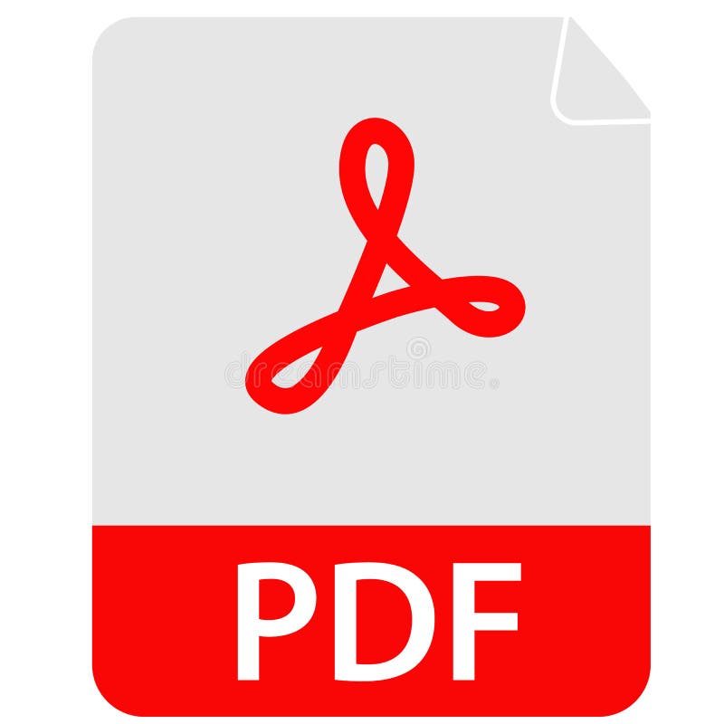 Pdf Icon on White Background. File Pdf Icon Sign. PDF Format Symbol ...
