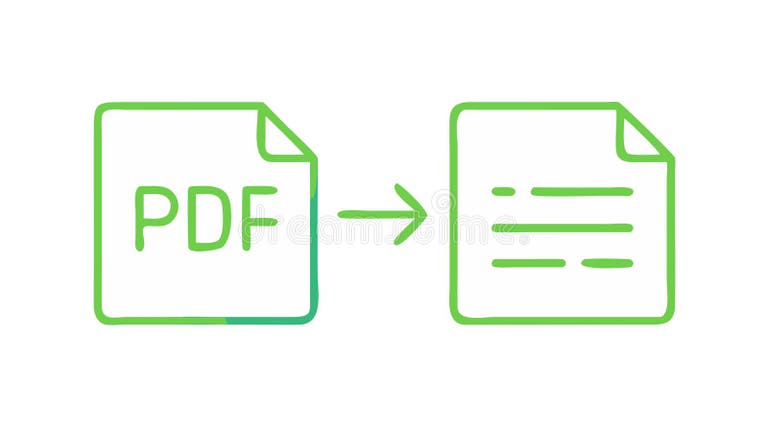 PDF To Document Conversion, File Format Transformation, Vector Design ...