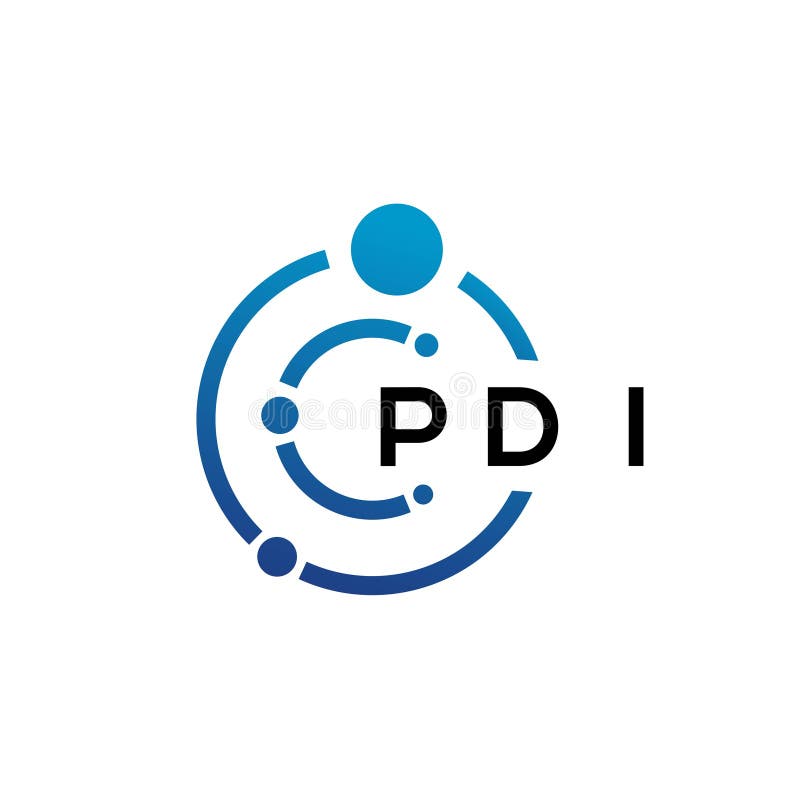 PDI Letter Technology Logo Design on White Background. PDI Creative ...