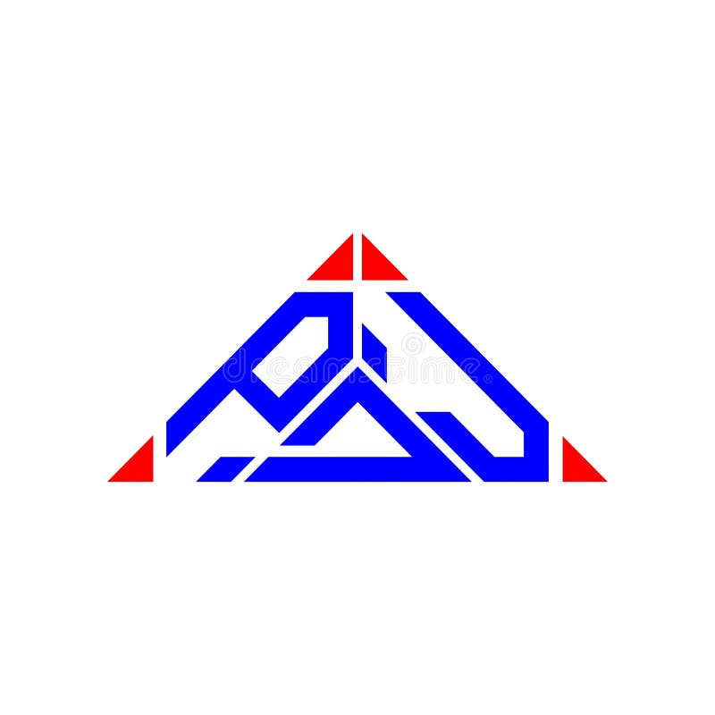 PDJ Letter Logo Creative Design with Vector Graphic, PDJ Stock Vector ...