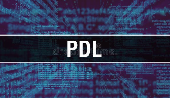 PDL Med Digital Java-kodtext Vektorkonceptet För PDL- Och ...