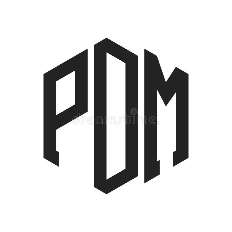 PDM Logo Design. Initial Letter PDM Monogram Logo Using Hexagon Shape ...