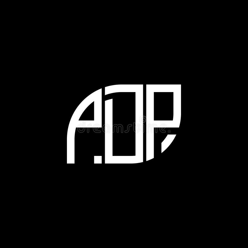 PDP Letter Logo Design on Black Background.PDP Creative Initials Letter ...