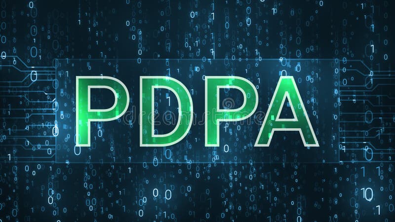 PDPA Personal Data Protection Act Cyber Security in Matrix Binary Code ...