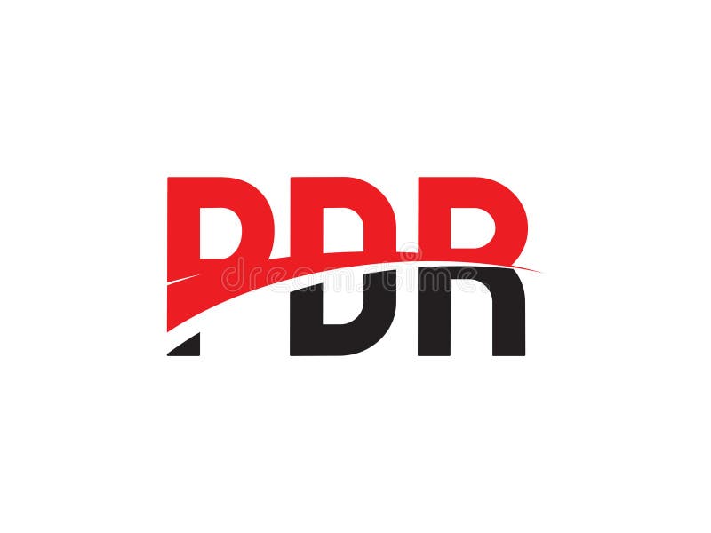 PDR Letter Initial Logo Design Vector Illustration Stock Vector ...