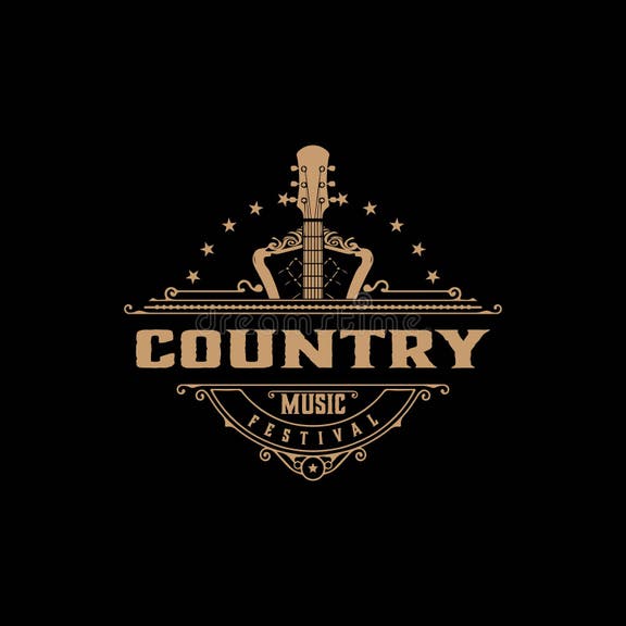 Retro Country Music Logo Stock Illustrations – 1,203 Retro Country ...