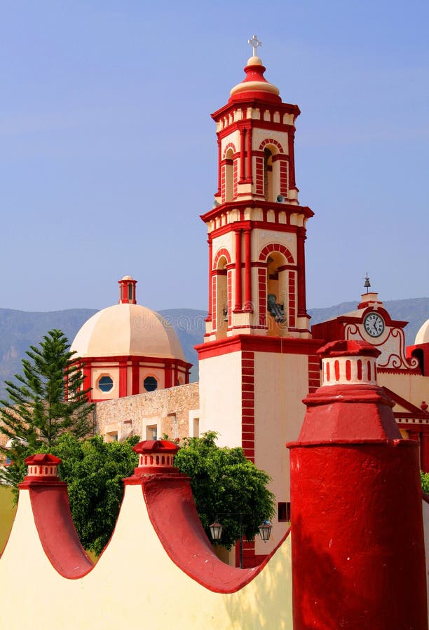 Colonial Architecture in Queretaro Mexico Stock Image - Image of ...