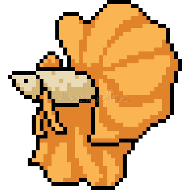 Pește De Companie Cu Pixeli Vectoriali Stock Vector - Ilustrare din ...