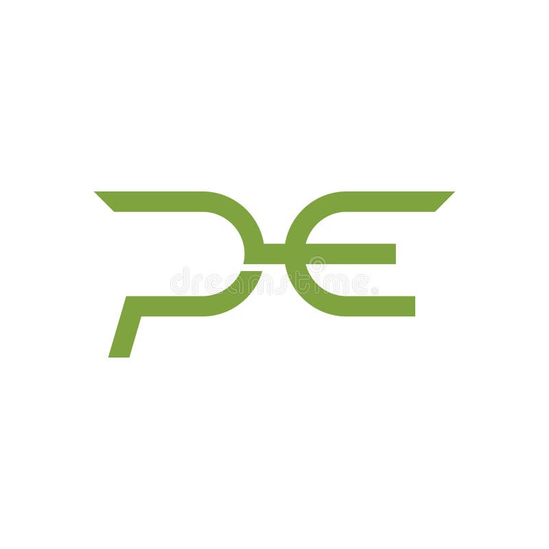 Pe Initial Letter Vector Logo Icon Stock Vector - Illustration of ...