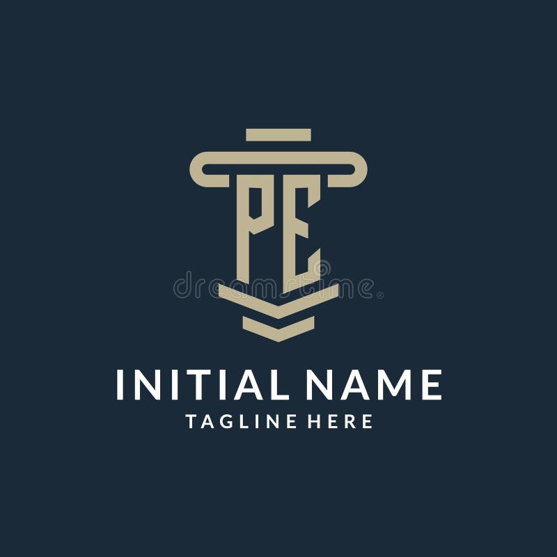 Pe Simple Monogram Logo Stock Illustrations – 922 Pe Simple Monogram ...