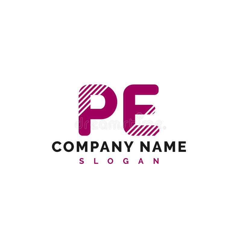 PE Letter Logo Design. PE Letter Logo Vector Illustration - Vector ...