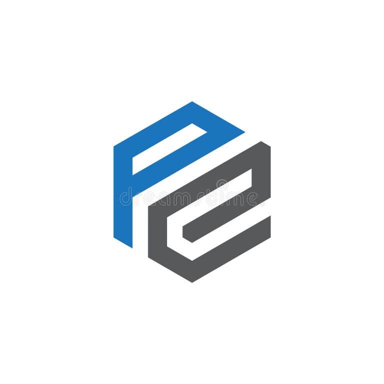 PE Letter Monogram Initial Logo Design Template Vector Illustration. PE ...