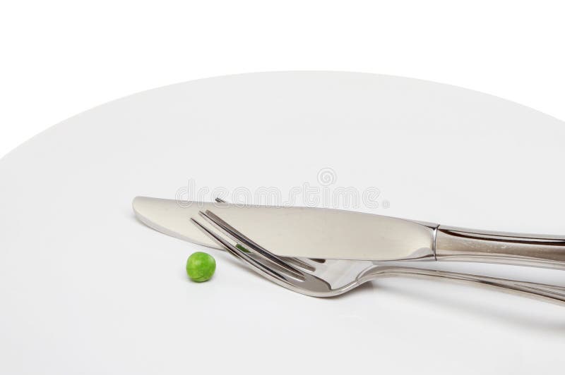 Pea cutlery on plate stock photo. Image of food, knife - 23843184