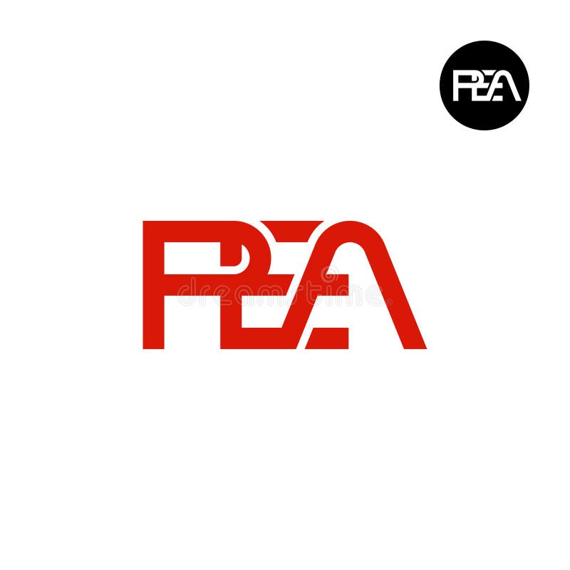 PEA Logo Letter Monogram Design Stock Vector - Illustration of company ...