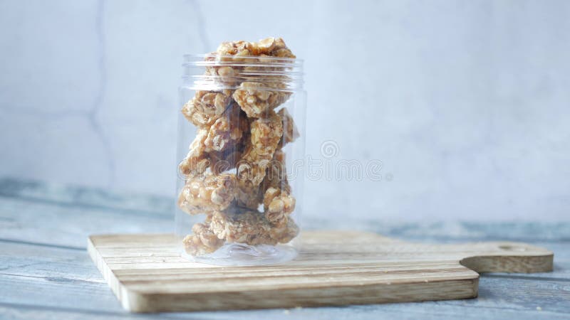 Pea Nuts Sweet Candy in a Jar on Table Stock Footage - Video of peanut ...