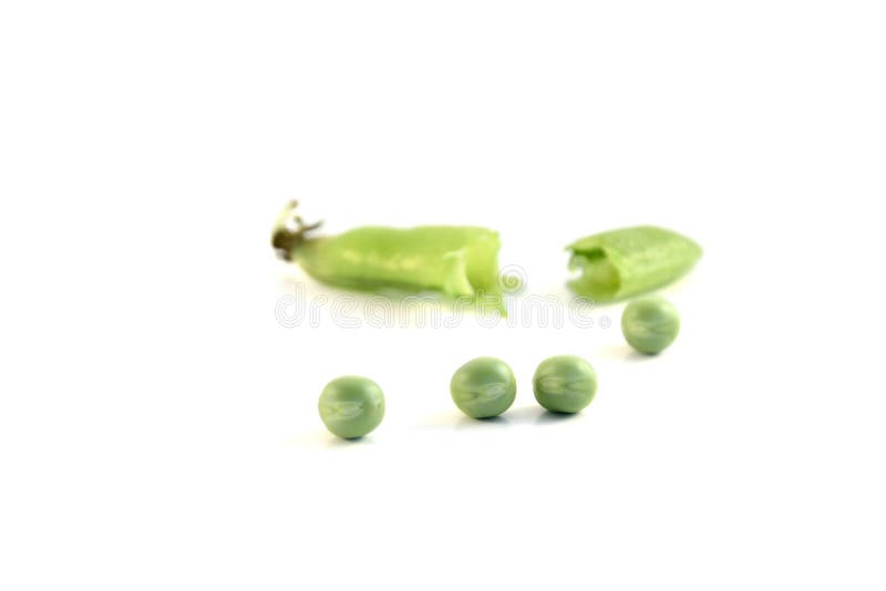 Pea Pod Broken in Half Verde 4 Fotografia Stock - Immagine di metà ...
