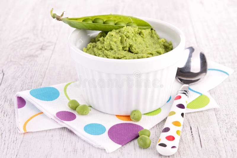 Pea puree stock photo. Image of cooked, cuisine, nutrition - 32655764