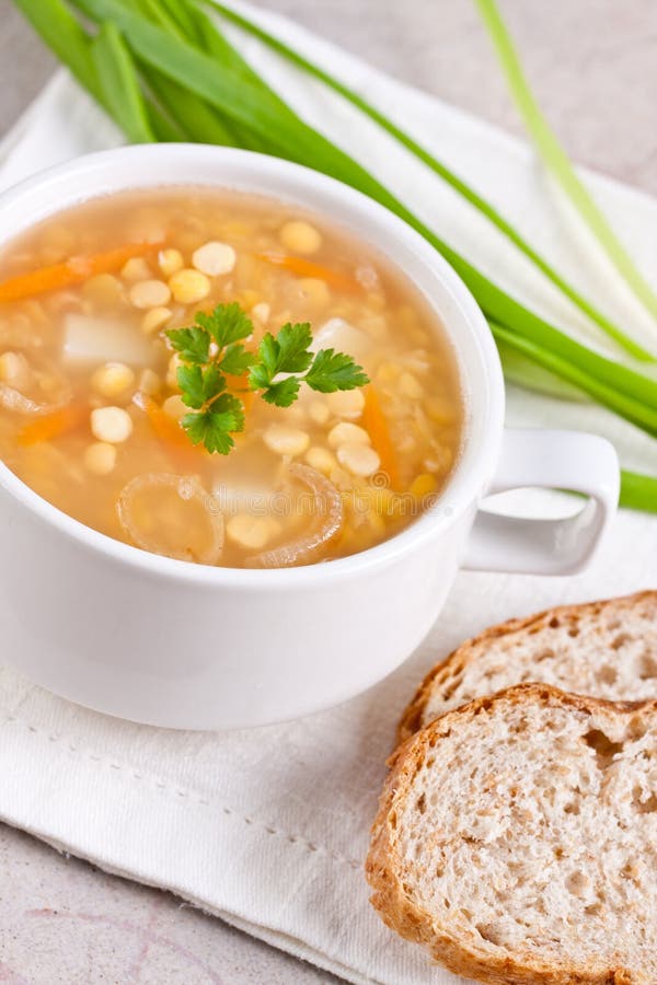 Pea soup stock photo. Image of vegetarian, starter, gold - 17584380