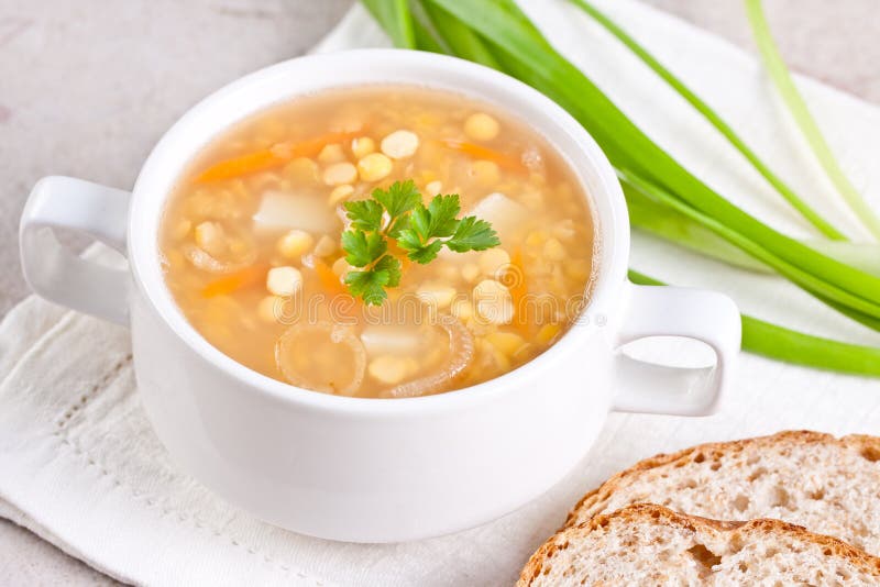 Pea soup stock photo. Image of vegetarian, starter, gold - 17584380