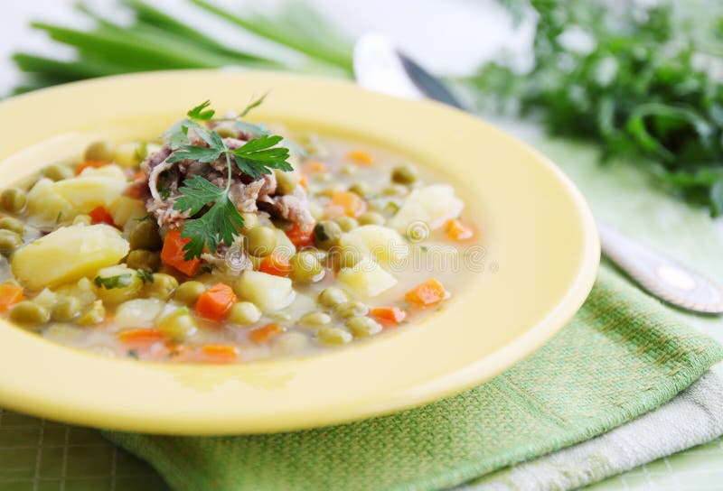 Barley and Vegetables Ragout Stock Photo - Image of green, pearl: 17940774