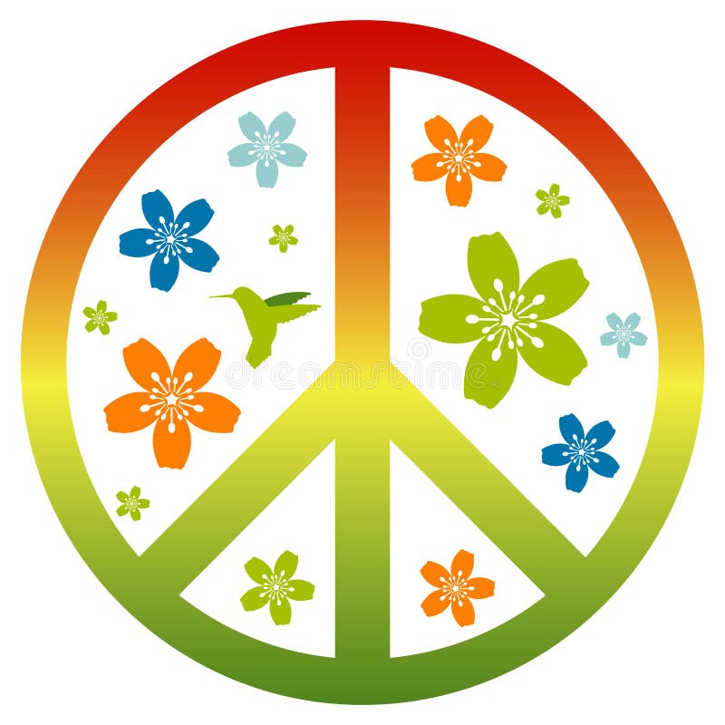 PEACE sign stock vector. Illustration of retro, line - 14322132