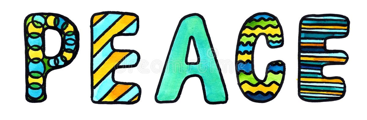 Peace Word Art Stock Illustrations – 4,002 Peace Word Art Stock ...