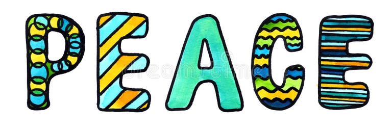 Peace Word Art Stock Illustrations – 5,397 Peace Word Art Stock ...