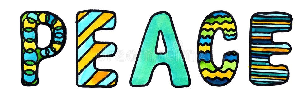 Peace Word Art Stock Illustrations – 4,962 Peace Word Art Stock ...