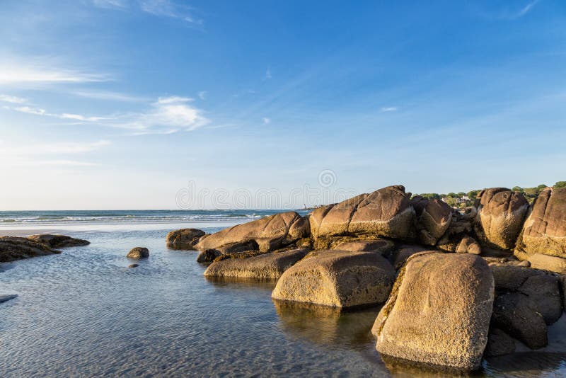 The Peace of the Beach stock photo. Image of coast, coastline - 137885448