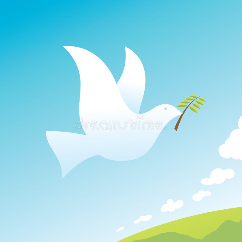 World peace stock vector. Illustration of concept, dove - 17557439