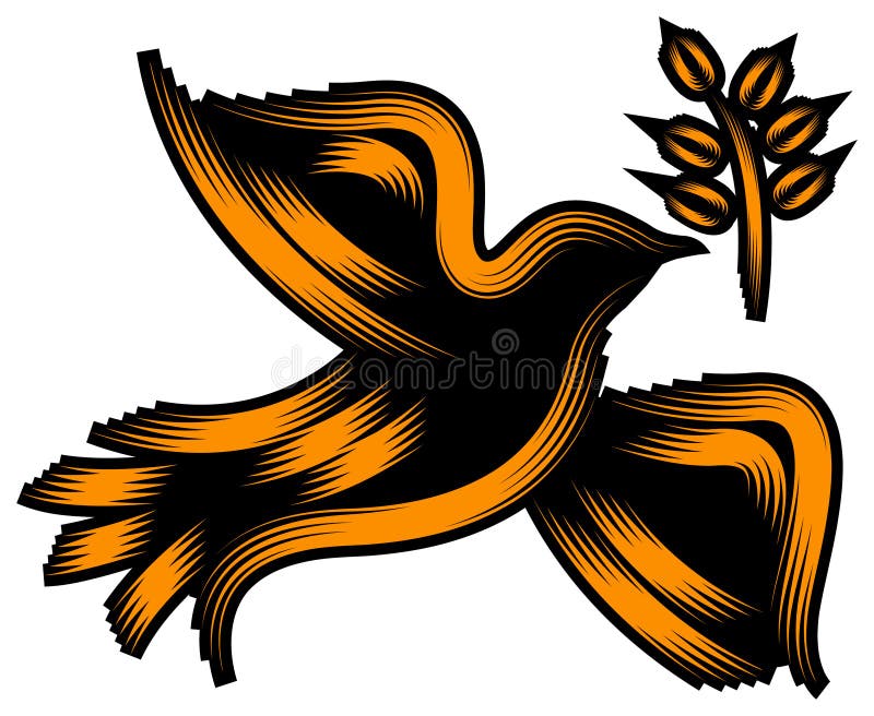 Peace bird stock vector. Illustration of abstract, global - 83813203