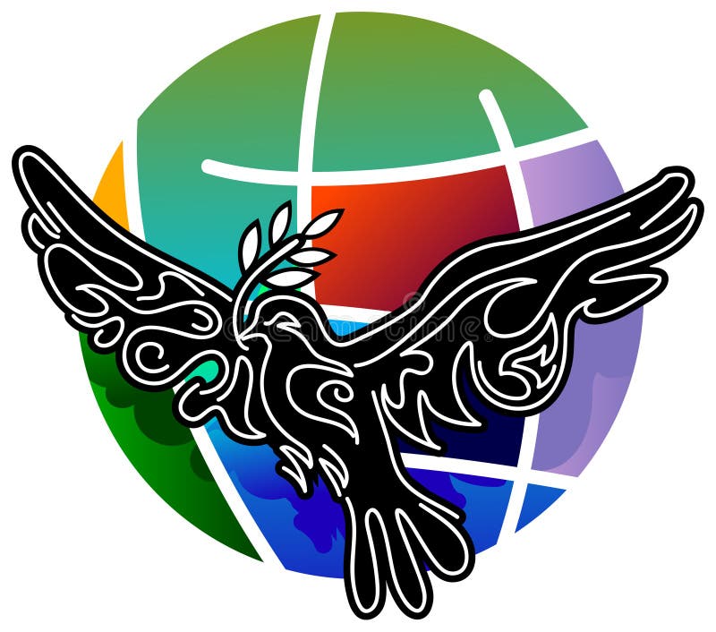 Peace bird stock vector. Illustration of clip, flight - 50749101