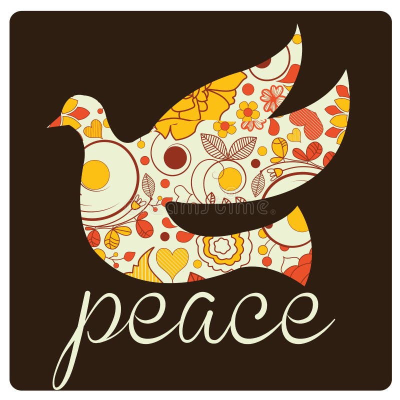 Peace bird stock vector. Illustration of peace, decorative - 36004500