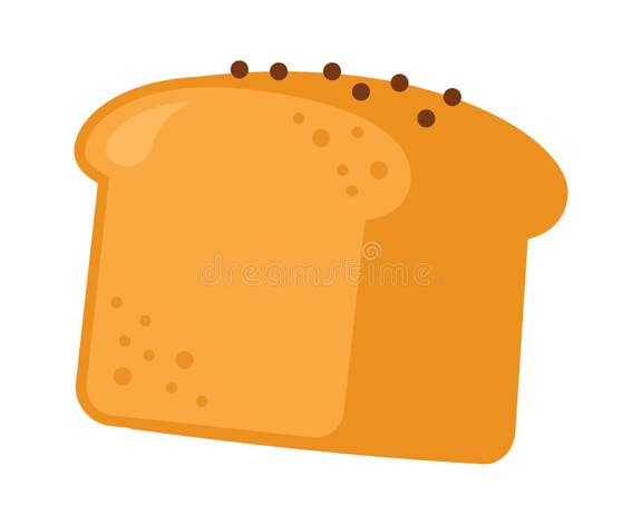 Peace of Bread. Bakery Icon Stock Vector - Illustration of closeup ...