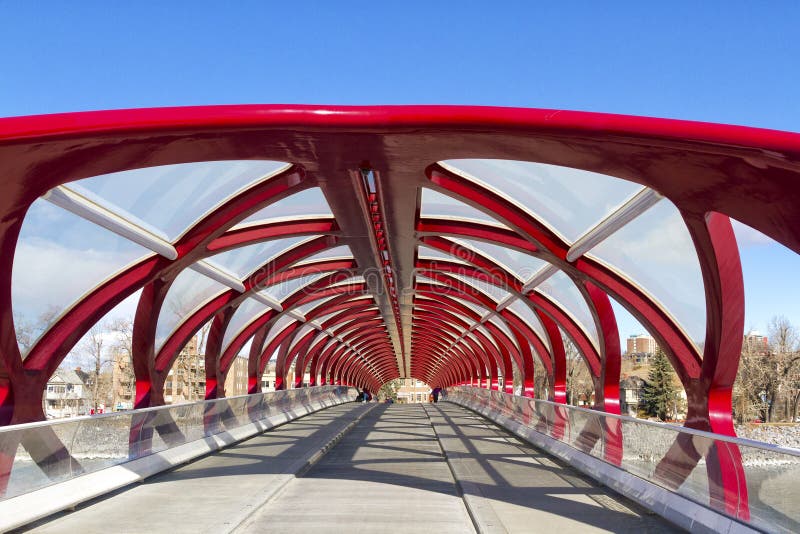 Peace bridge editorial image. Image of river, calgary - 39926250