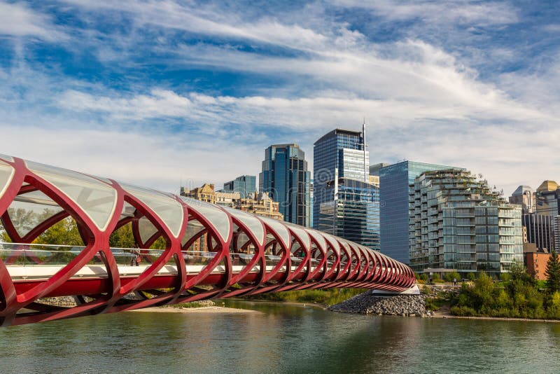 Peace Bridge in Calgary editorial image. Image of calgary - 178388950