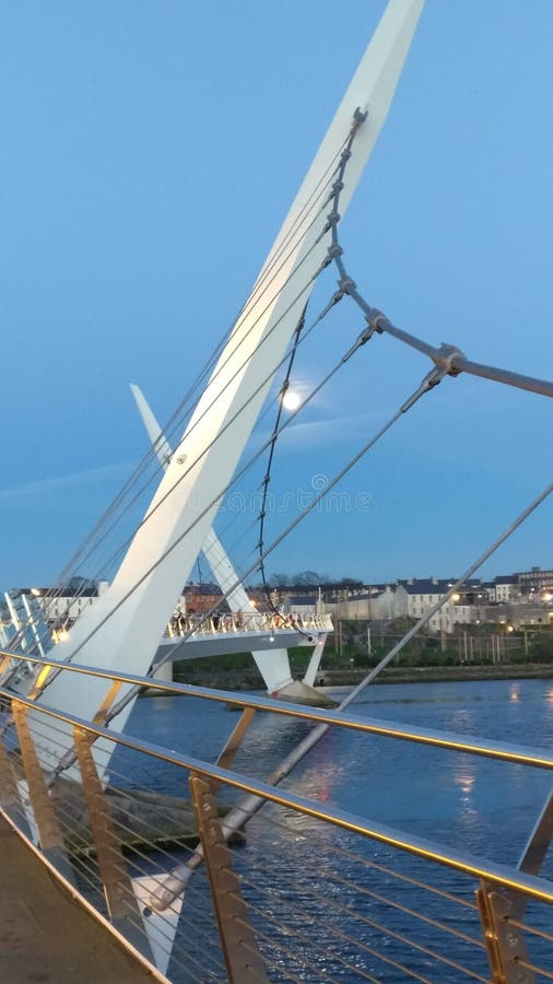 Peace Bridge Londonderry editorial photo. Image of peace - 89796721