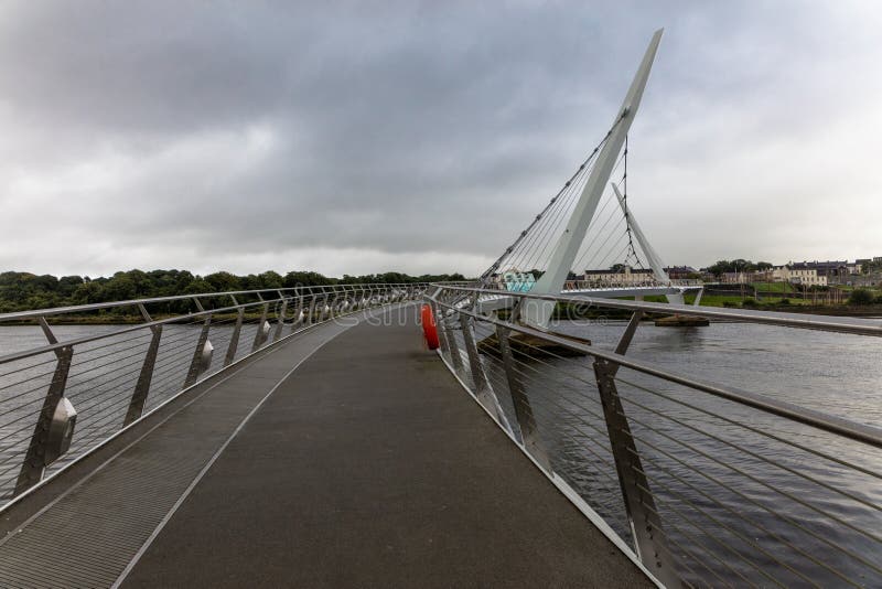 The Peace Bridge, Londonderry, Northern Ireland Editorial Photography ...
