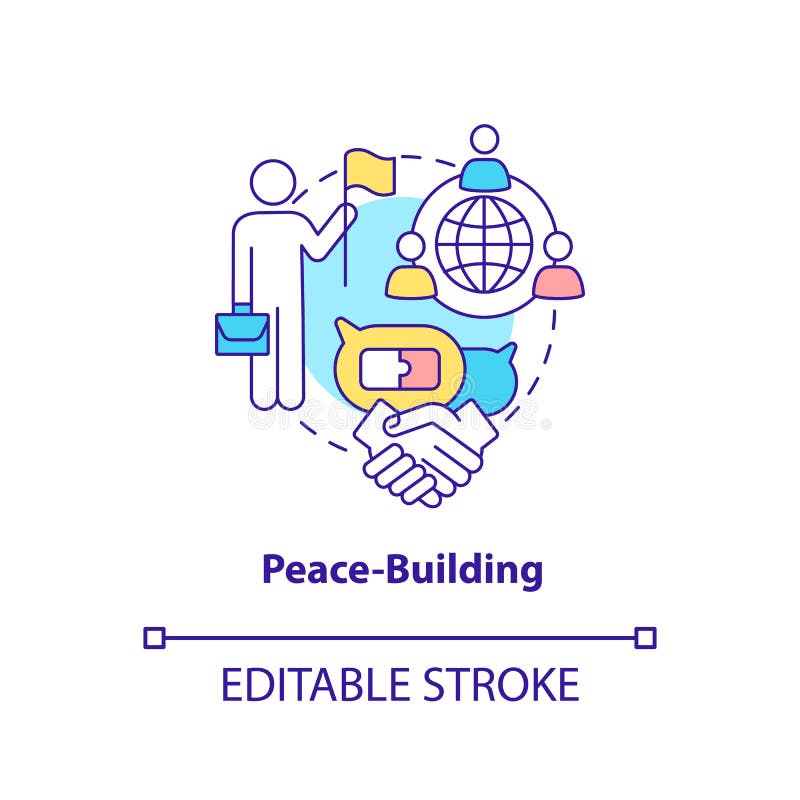 Peace-building Concept Icon Stock Vector - Illustration of state ...