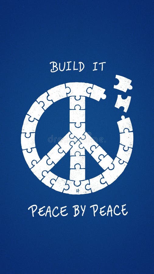 Peace is built not given stock illustration. Illustration of peace ...