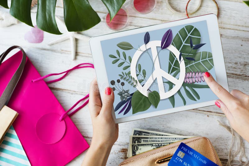 Peace Calm Freedom Harmony Solitude Graphic Concept Stock Image - Image ...