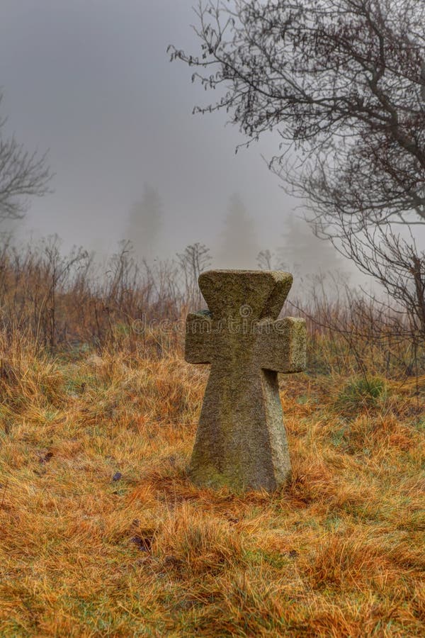 Peace cross stock photo. Image of stone, medieval, czech - 65706180